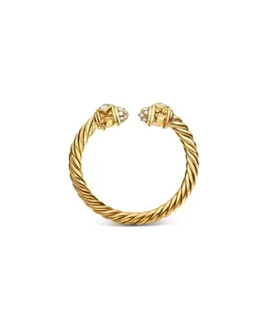David Yurman Renaissance 18k Yellow Gold Ring With Diamonds - White/gold