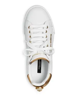 Dolce & Gabbana Low-top Sneakers - White/gold