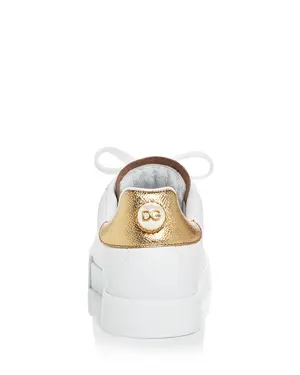 Dolce & Gabbana Low-top Sneakers - White/gold