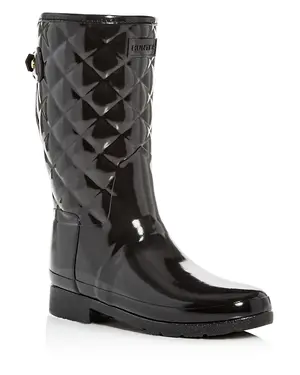 Hunter Refined Quilted Gloss Rain Boots