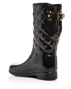 Hunter Refined Quilted Gloss Rain Boots