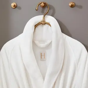 Frette Shawl Collar Bathrobe With Piping