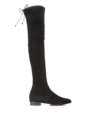 STUART WEITZMAN Lowland Stretch Over-the-knee Boots - Black Suede