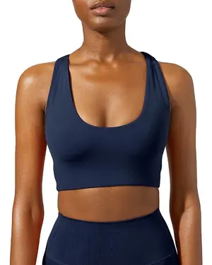 Splits59 Sara Airweight Racerback Sports Bra - Indigo