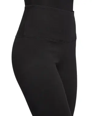 Lyssé High Waist Denim Leggings - Black