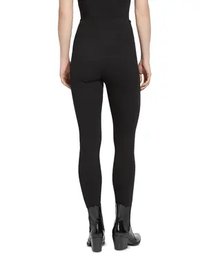 Lyssé High Waist Denim Leggings - Black