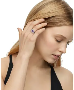 David Yurman Petite Albion Ring - Amethyst