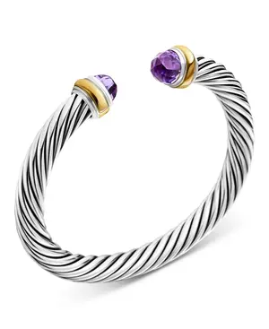 David Yurman Cable Classics Bracelet With 14k Yellow Gold