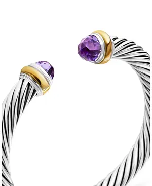 David Yurman Cable Classics Bracelet With 14k Yellow Gold