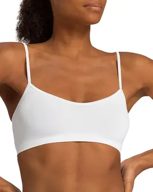 Hanro Touch Feeling Spaghetti Crop Top Bralette White