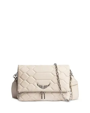 Zadig&Voltaire Xl Rocky Matte Scale Shoulder Bag - Flash