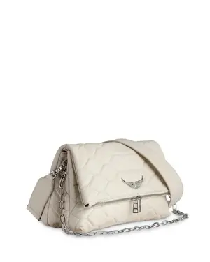 Zadig&Voltaire Xl Rocky Matte Scale Shoulder Bag - Flash