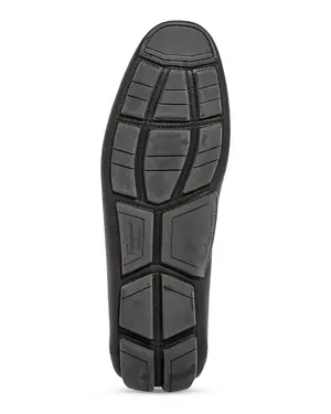 FERRAGAMO Moc Toe Leather Drivers - Nero