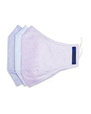 David Donahue Comfort Patterned Face Masks, Set Of 3 - Asst