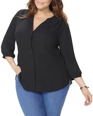 NYDJ Pintuck-back Blouse