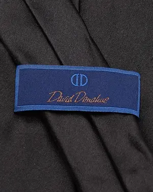 David Donahue Silk Satin Duchesse Tie