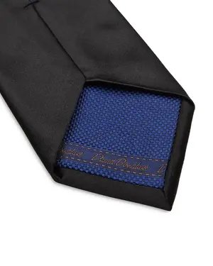David Donahue Silk Satin Duchesse Tie