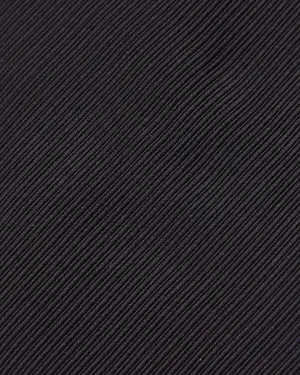 David Donahue Corded Weave Silk Tie - Black