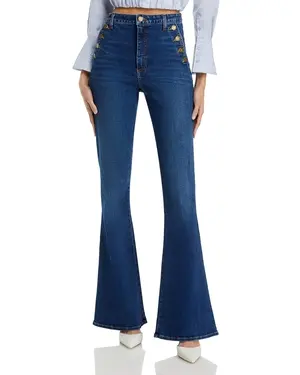 Ramy Brook Helena High-rise Flared Sailor Jeans - Medium Wash