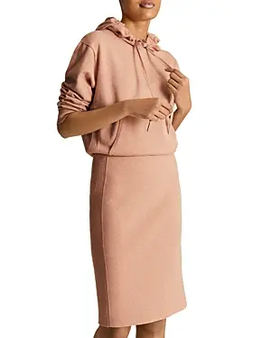 Reiss Jodie Knit Hoodie Dress In Camel - 60% Off | Editorialist