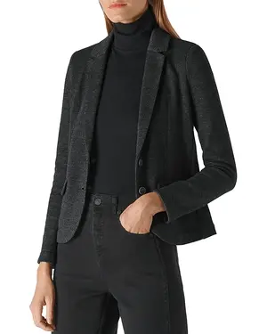 Whistles Slim Jersey Knit Blazer