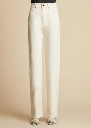 Khaite Danielle Jean Denim Ivory