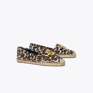 Tory Burch Eleanor Espadrille Reva Leopard/perfect Black