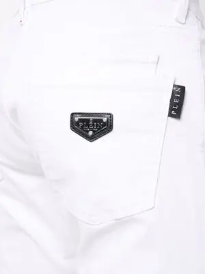 Philipp Plein Super Straight Cut Jeans - White