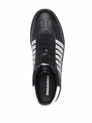 Dsquared2 Side-stripe Detail Low-top Sneakers - Black