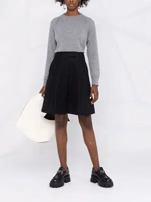 BARRIE Long-sleeved Cashmere Pullover - Grey