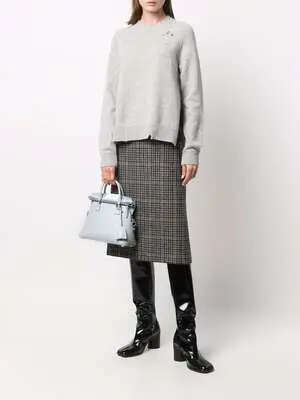 MAISON MARGIELA Distressed Side-slit Jumper - Grey
