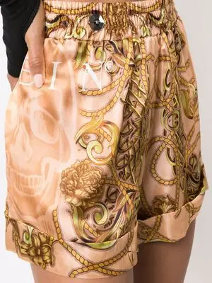 Philipp Plein Baroque Print Shorts