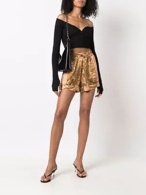 Philipp Plein Baroque Print Shorts