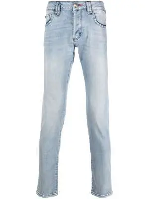 Philipp Plein Logo-plaque Skinny Jeans - Blue