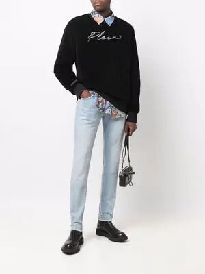 Philipp Plein Logo-plaque Skinny Jeans - Blue