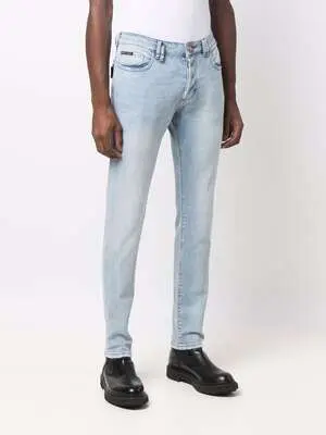 Philipp Plein Logo-plaque Skinny Jeans - Blue