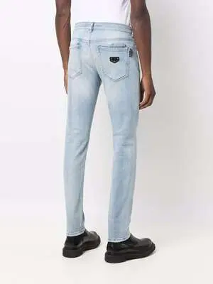 Philipp Plein Logo-plaque Skinny Jeans - Blue