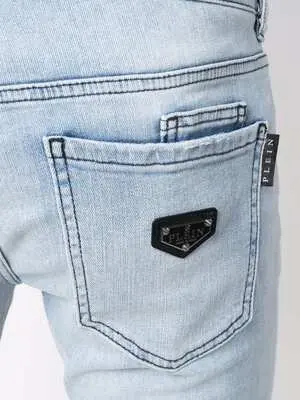 Philipp Plein Logo-plaque Skinny Jeans - Blue