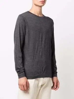 ZANONE Round Neck Knitted Top - Grey