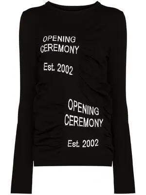 Opening Ceremony Box Logo Crew-neck Jumper