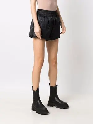 Red Valentino Side-zip Padded Shorts - Black