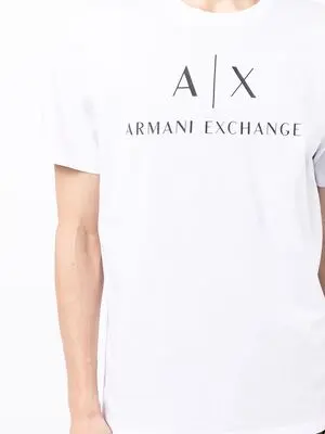 Armani Exchange Logo-print Cotton T-shirt - White
