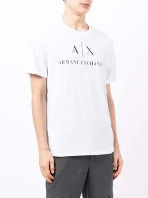Armani Exchange Logo-print Cotton T-shirt - White