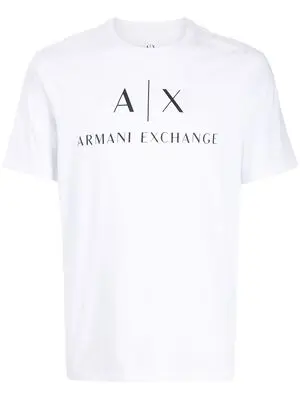 Armani Exchange Logo-print Cotton T-shirt - White