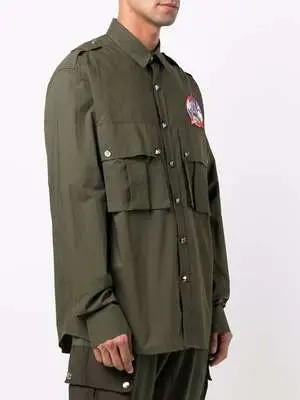 Balmain Patch-detail Long-sleeve Shirt