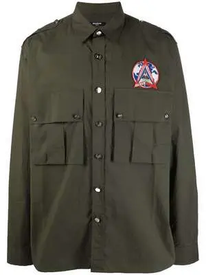 Balmain Patch-detail Long-sleeve Shirt