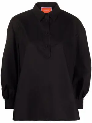 La DoubleJ Poet Cotton Shirt - Black