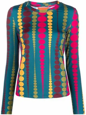 La DoubleJ Printed Long Sleeve Jersey T-shirt
