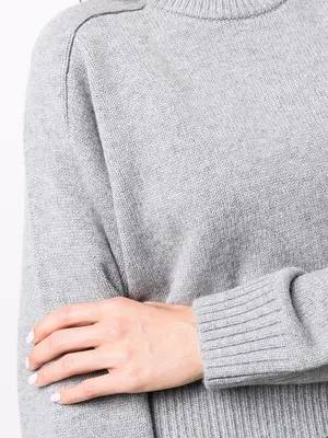Loulou De Saison Ribbed-trim Cropped Jumper