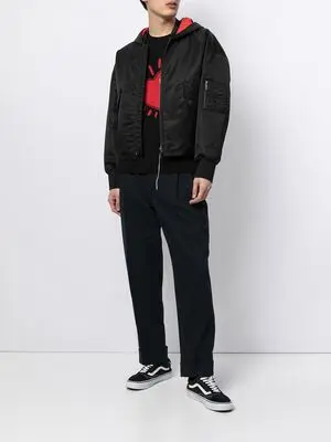 PORTS V Hooded Bomber Jacket